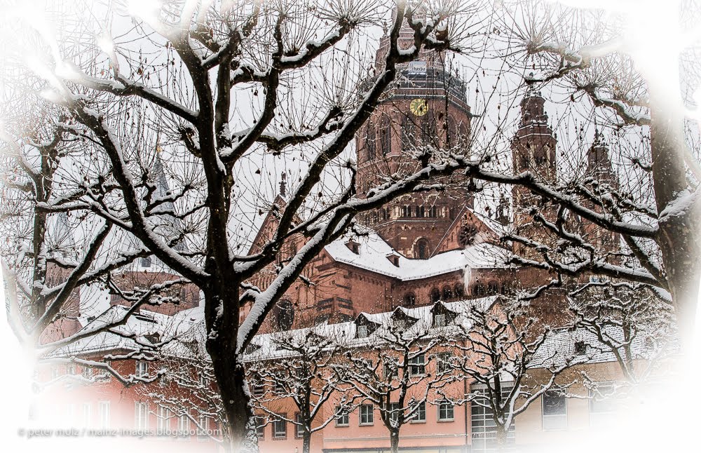 Mainz-Images: Winter in Mainz - Schneefall Anfang Januar 2017