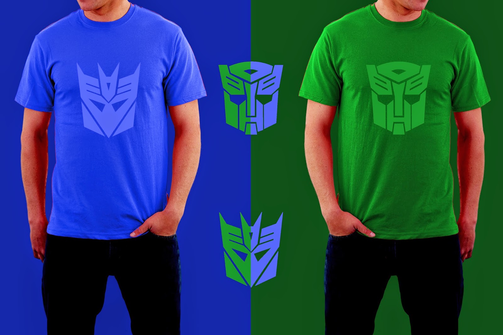 Transformer (Autobot Green / Decepticon Blue) ~ I AM SWAG Indonesia