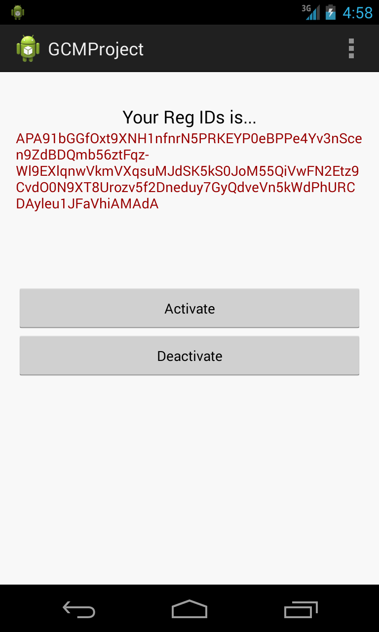 Dynamics of Android: GCM_Registration_Example