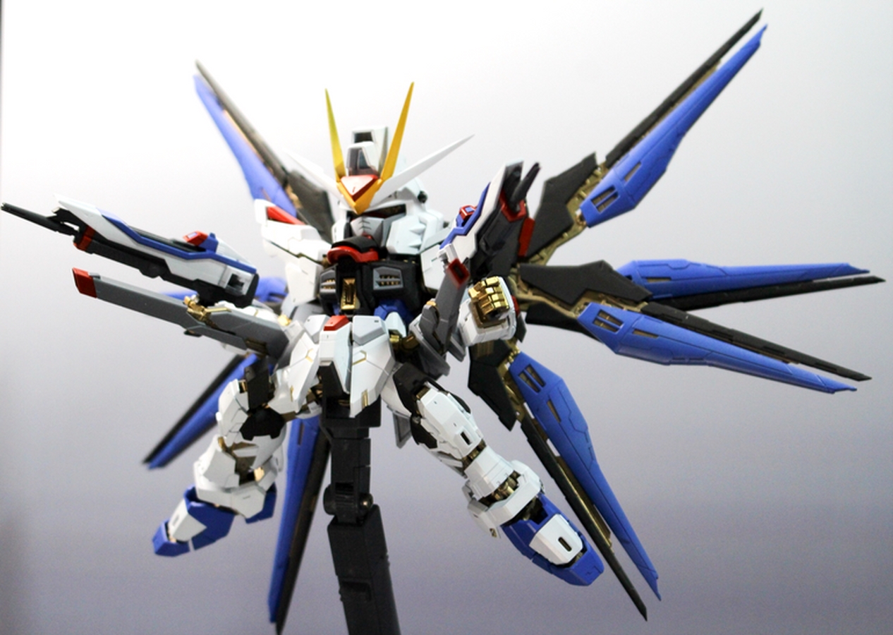 Custom Build: SD x RG 1/144 Strike Freedom Gundam
