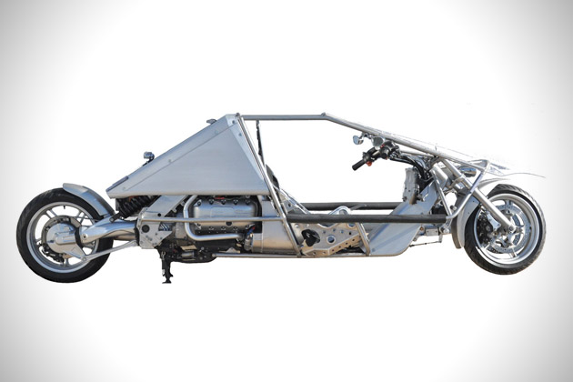 Utility Cycling Technology: Recumbent Motorcycle Car