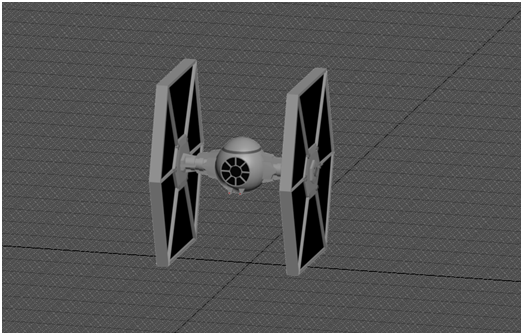 3D Modelling & Animation: Completed Tie Fighter model and evaluation