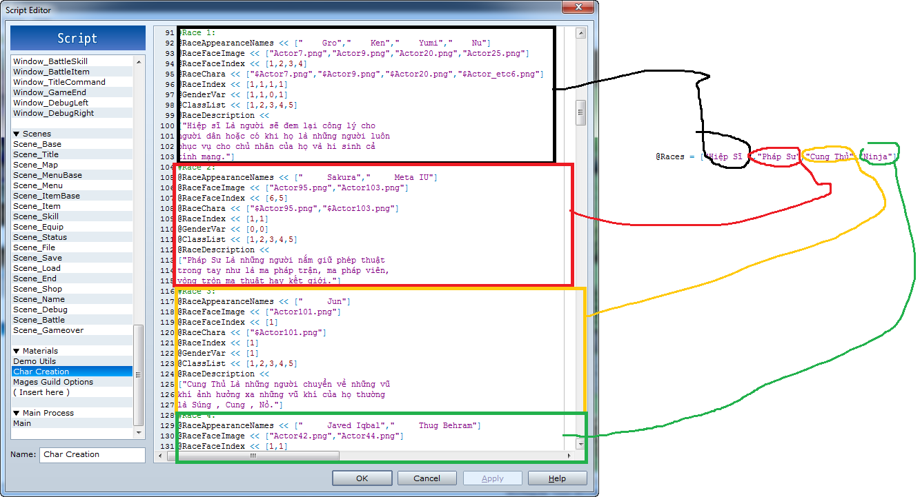 [RPGVXACE] CharacterCreationDemo ( Chức Năng Chọn Nhân Vật ) ~ RPG MAKER VN