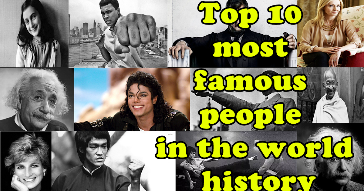 Top 10 Most Famous People in the World history | listback ~ LIST BACK ...