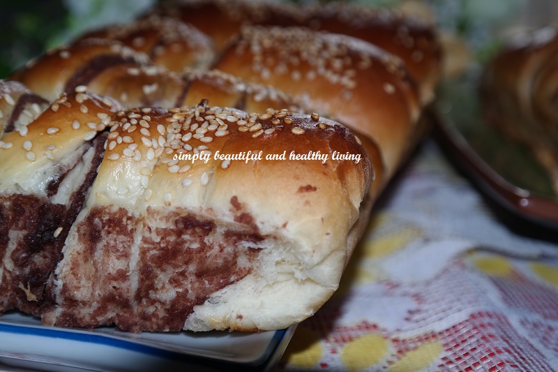 simply beautiful and healthy living: Red Bean Paste Rolls using ...
