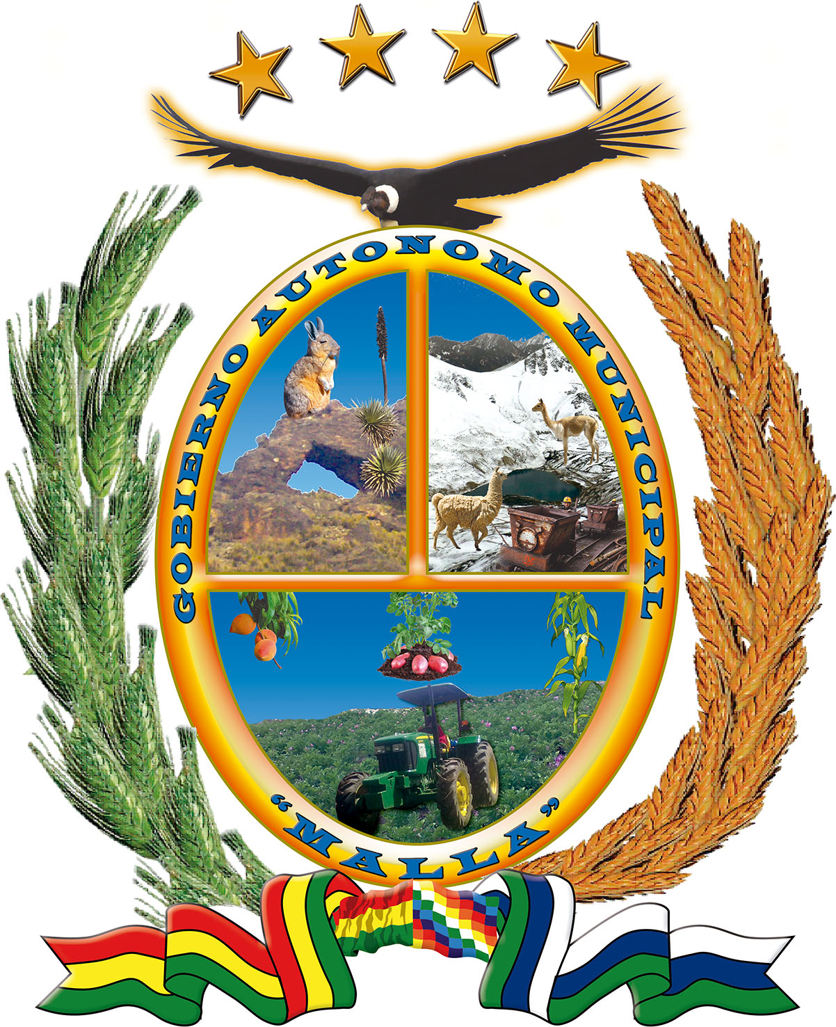 Simbolos del Municipio de "Malla" ~ Gobierno Autónomo Municipal "MALLA"