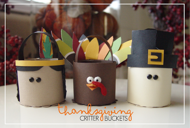 Thanksgiving Treat Critter Buckets {tutorial} - Kiki & Company