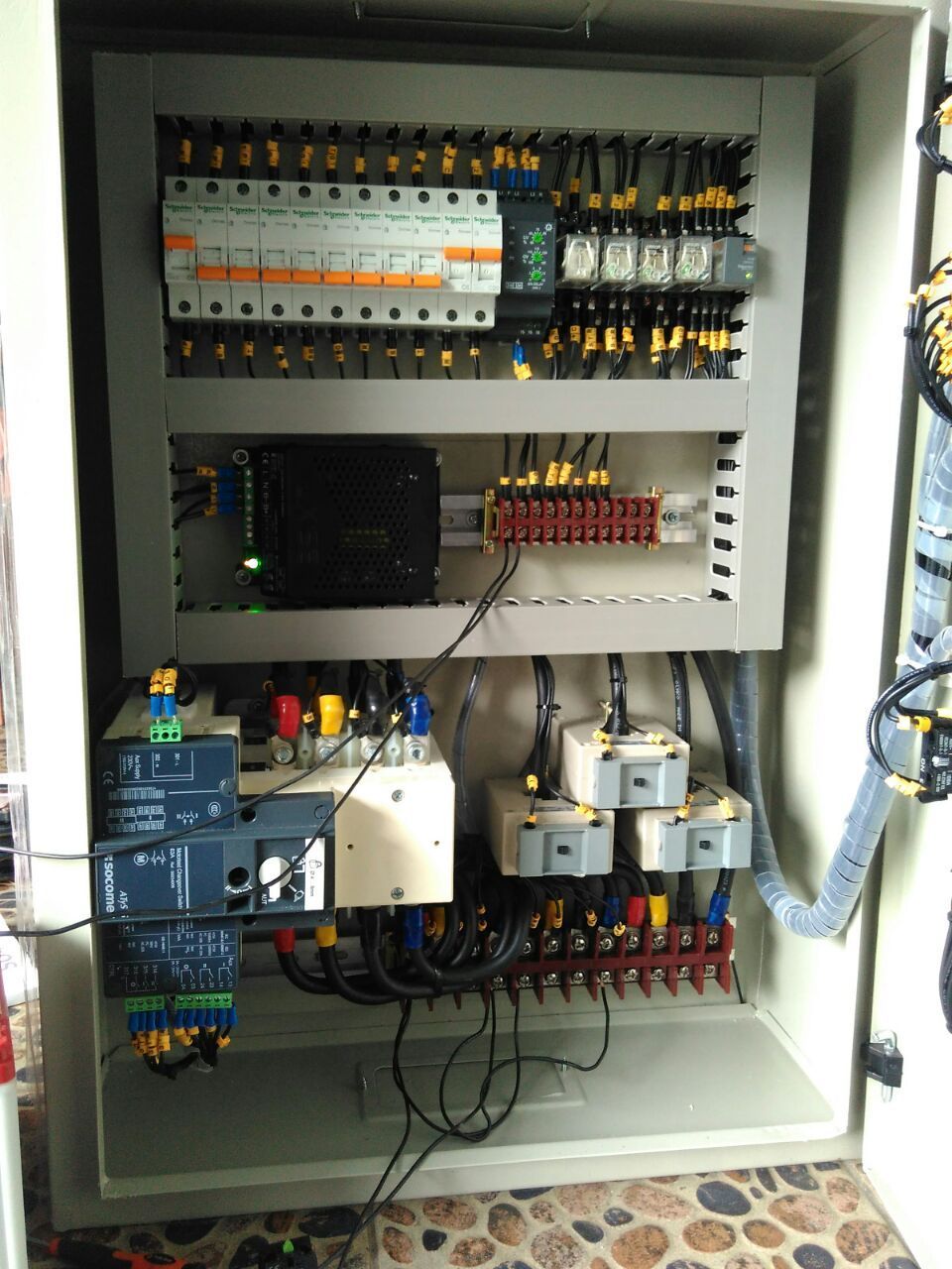 panel ats amf 20 kva cos motorize