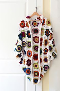 Crochês da Letícia: Casaco de crochê com squares- várias inspirações ...