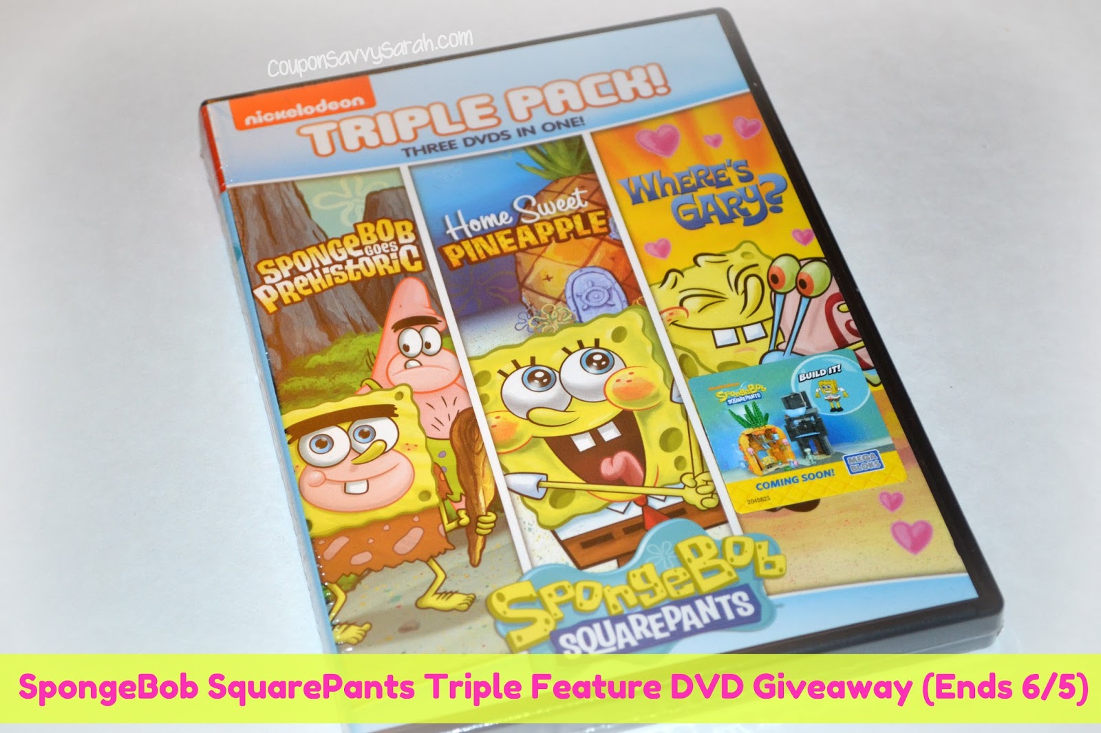 Coupon Savvy Sarah: SpongeBob SquarePants Triple Feature DVD Review and ...
