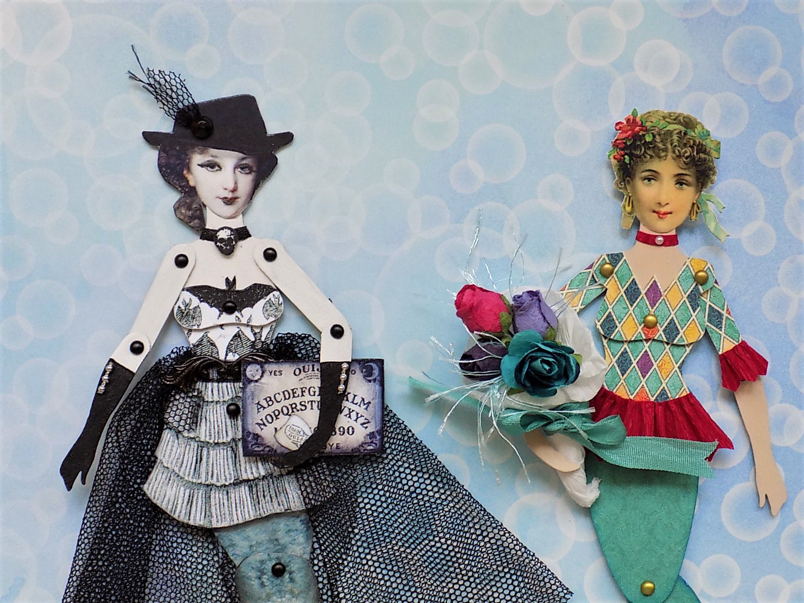 flew the coop: Mermaid Paper Dolls