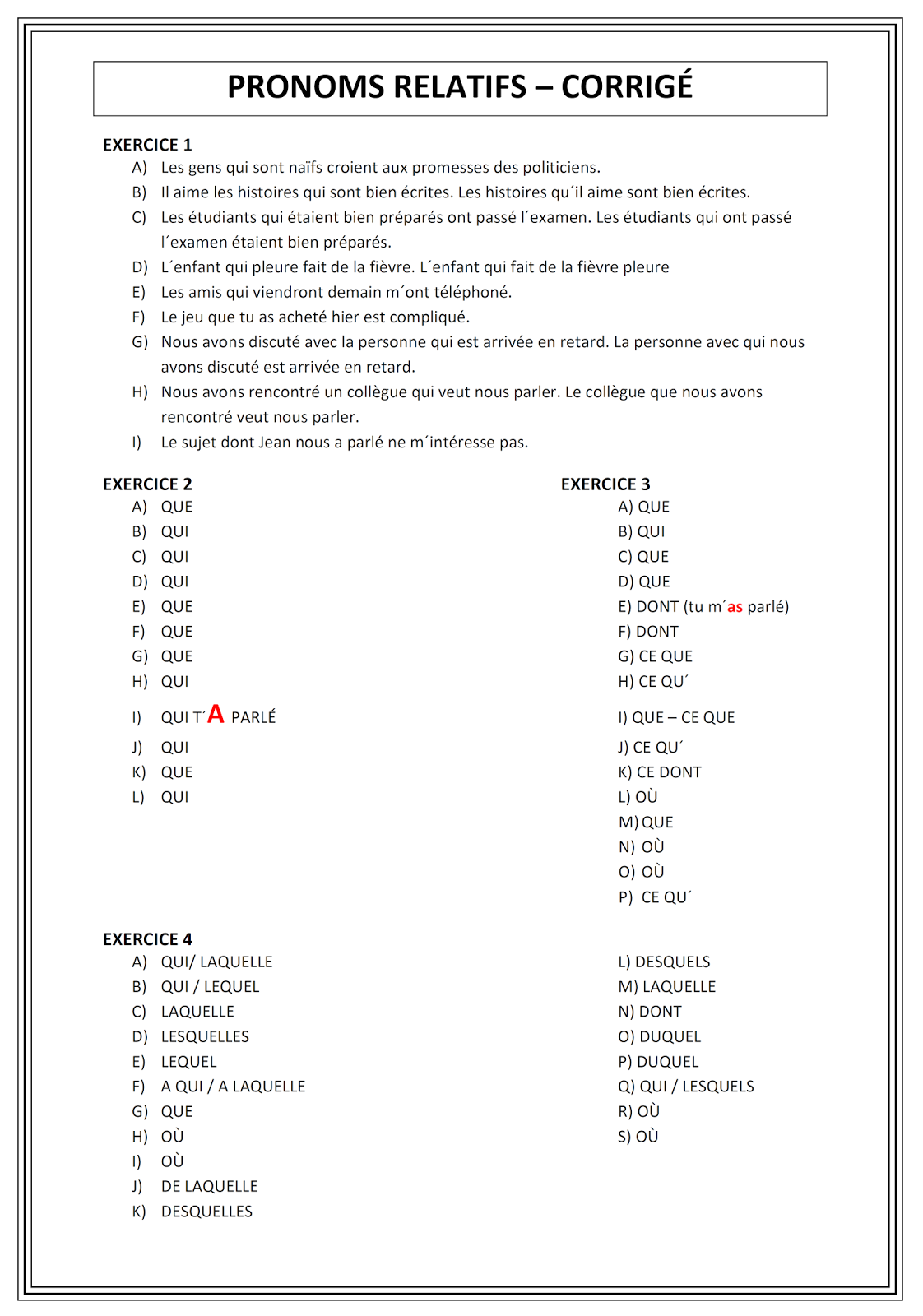 Le français du Siècle: 2º BAC