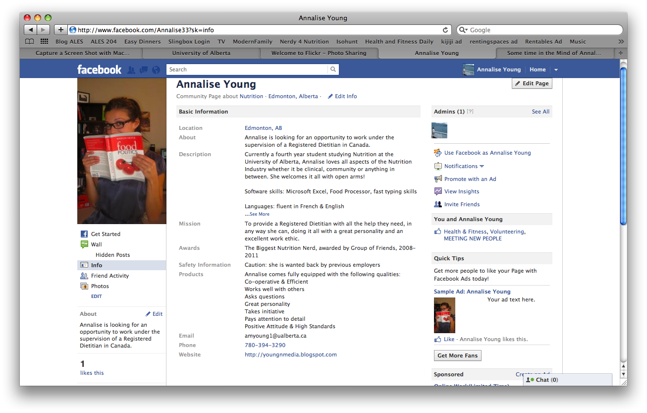 Some time in the Mind of Annalise Young: Creating my Facebook Business ...