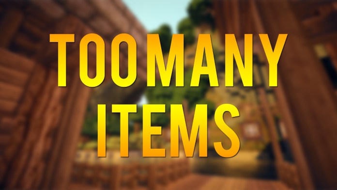 Mod - Too Many Items (1.11.2) | Minecraft dos Sonhos