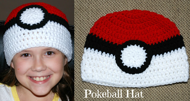 Amy's Crochet Creative Creations: How to Crochet a Pokeball Hat Pattern ...