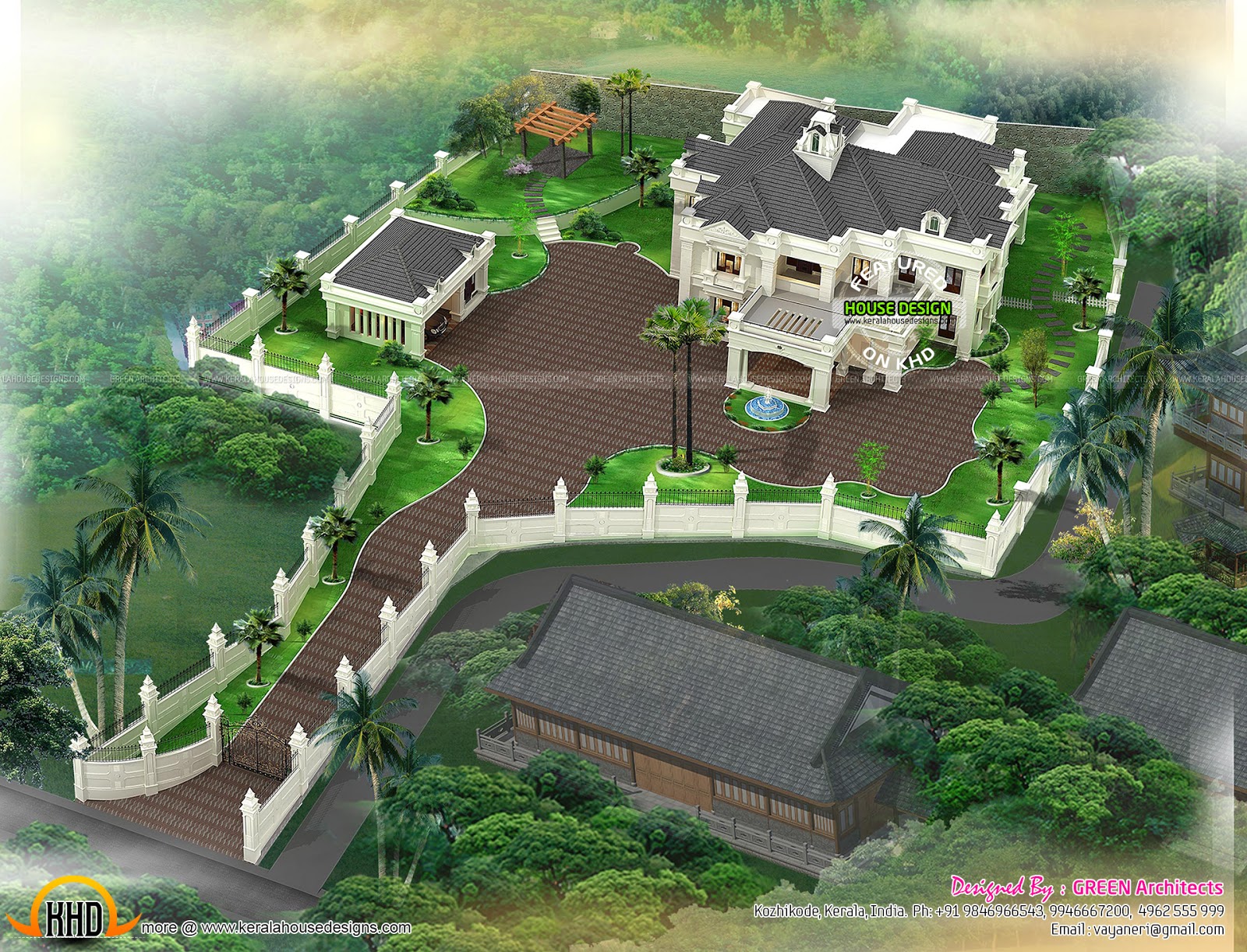 Colonial style Indian house - Kerala Home Design and Floor Plans - 9K ...