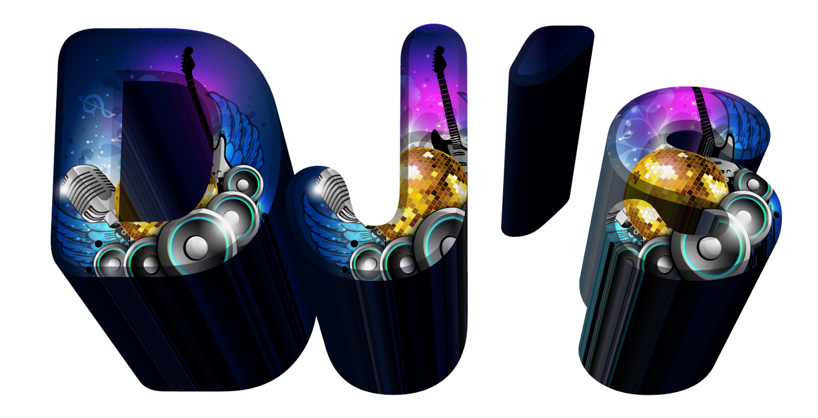 NOMBRES EN 3D: DJ´s en 3D