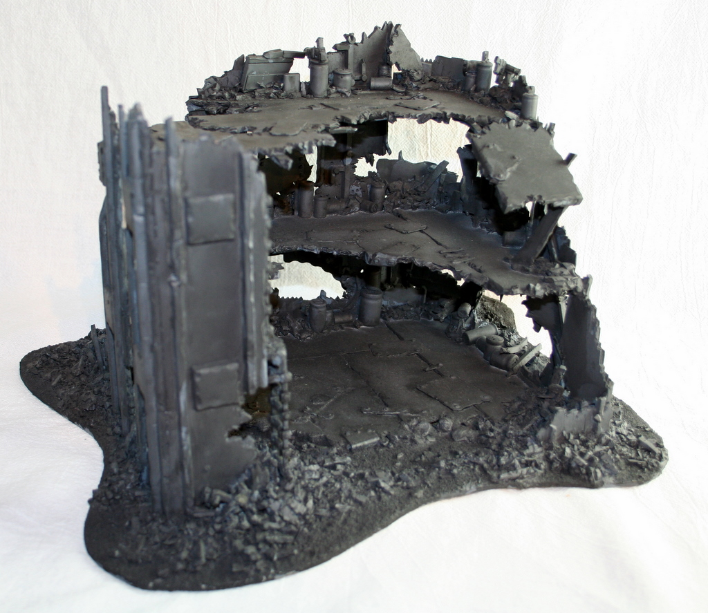Warhammer In Progress: Scenery Terrain - Scratch Built 3 Story Ruin