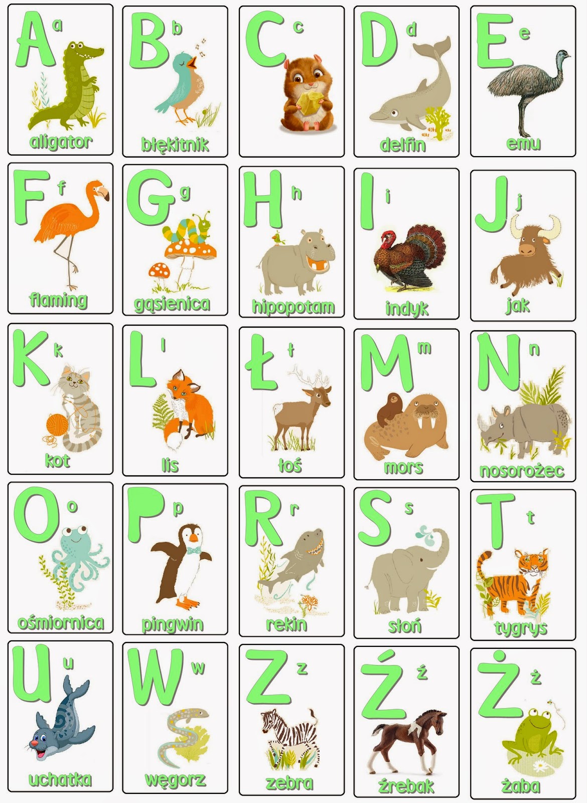 ABC - pomoce do nauki literek home made :) - Kusiątka