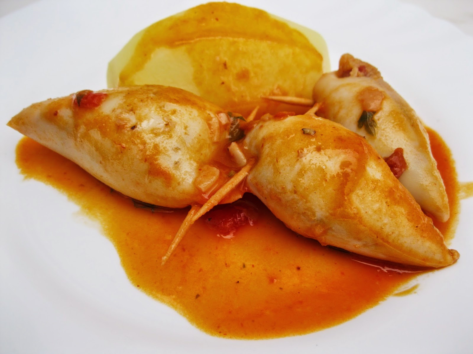 Receitas de Portugal: Lulas Recheadas... esta receita é simplesmente ...