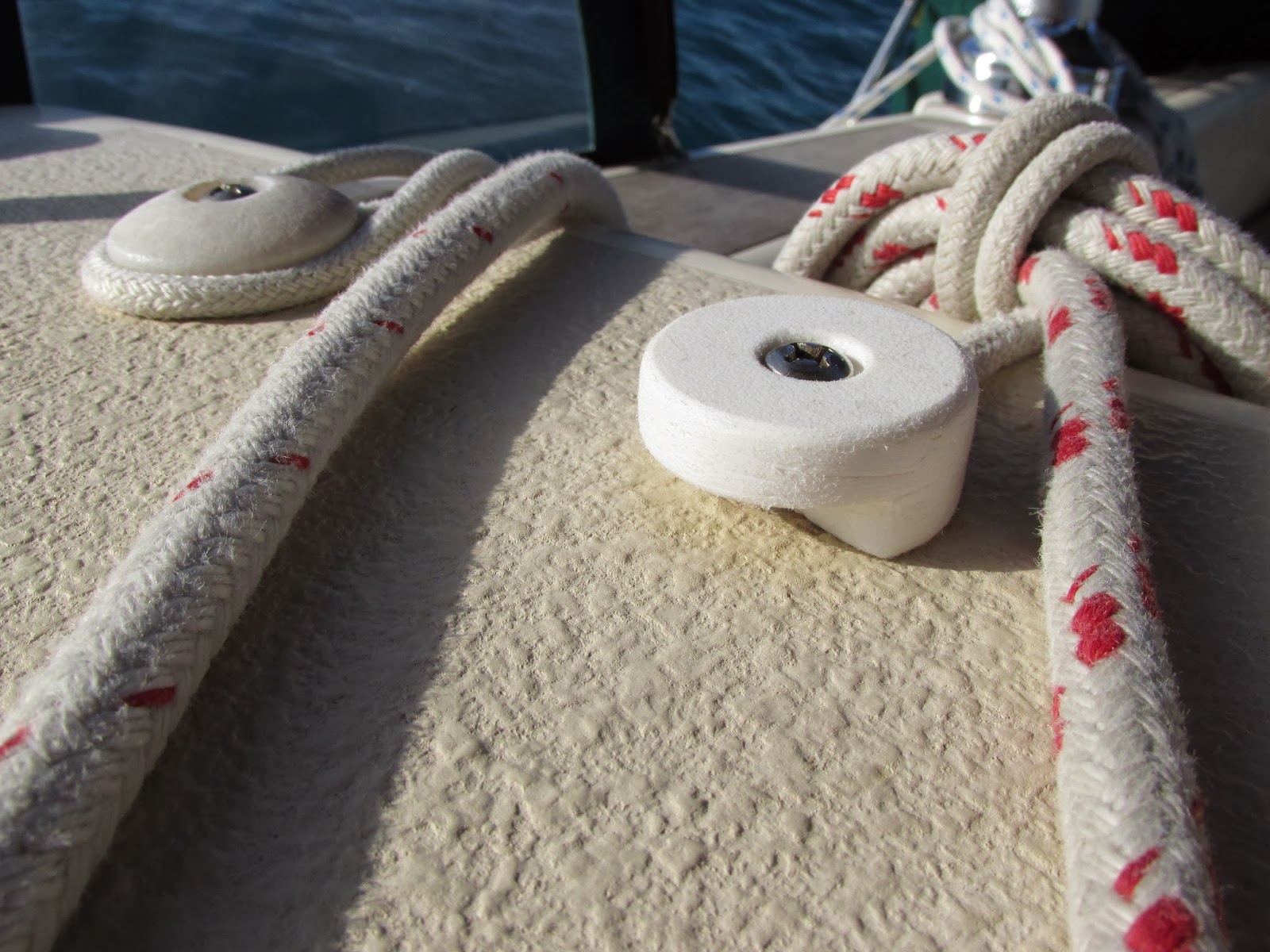 Wildcat Sailorgirl: Boat Projects - Mr Marine Starboard -Line Handlers