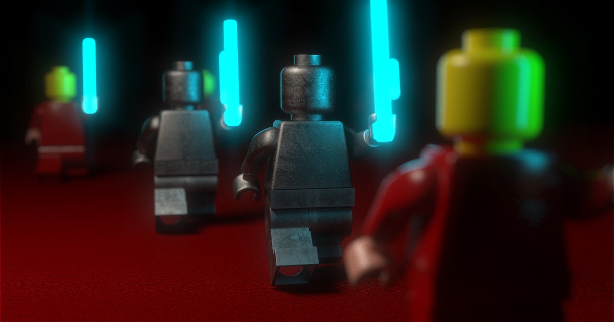 Joel Lueck: Metal Lego Guy rendered with Vray