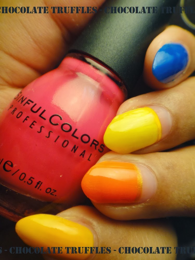 Chocolate Truffle Nails: Neon Pill -Nail of the Week-
