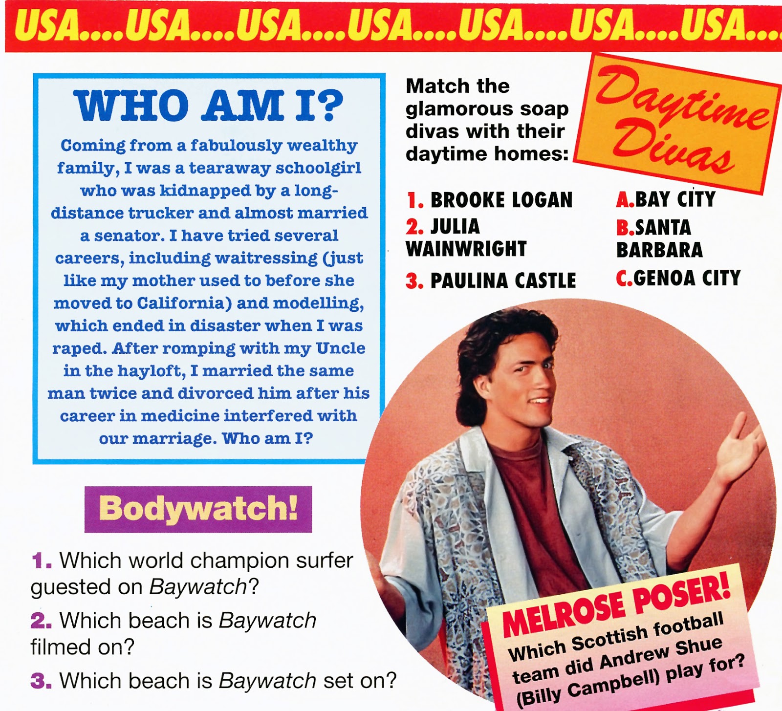 Soap Games USA Soap Quiz soap-games-usa-soap-quiz