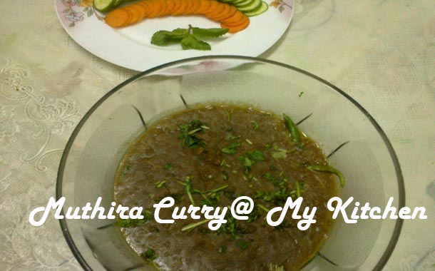 South Indian Recipies: Horse gram curry/ Muthira curry