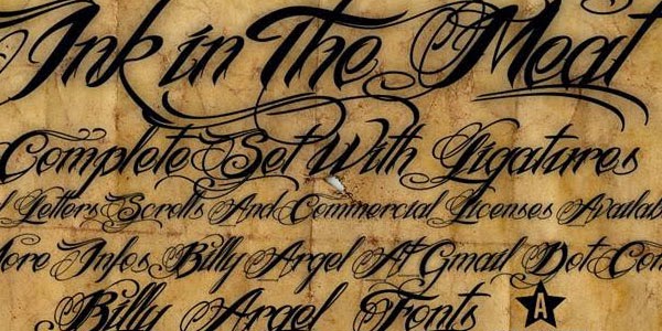 Graffiti Wall: Graffiti font cursive