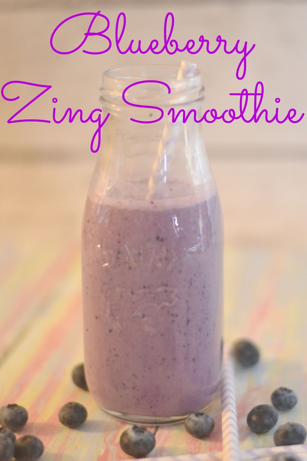Blueberry Zing Smoothie #Recipe - Building Our Story