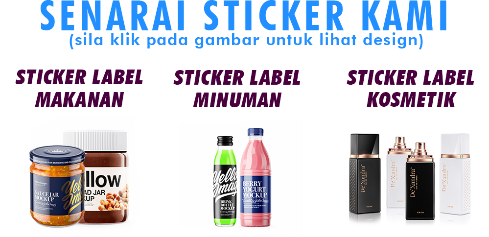 Sticker Produk Label
