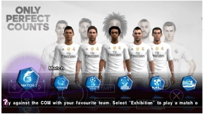 Game PES 2016 ISO Update Patch Untuk Emulator PPSSPP For Android
