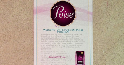 Samples: Poise Pad