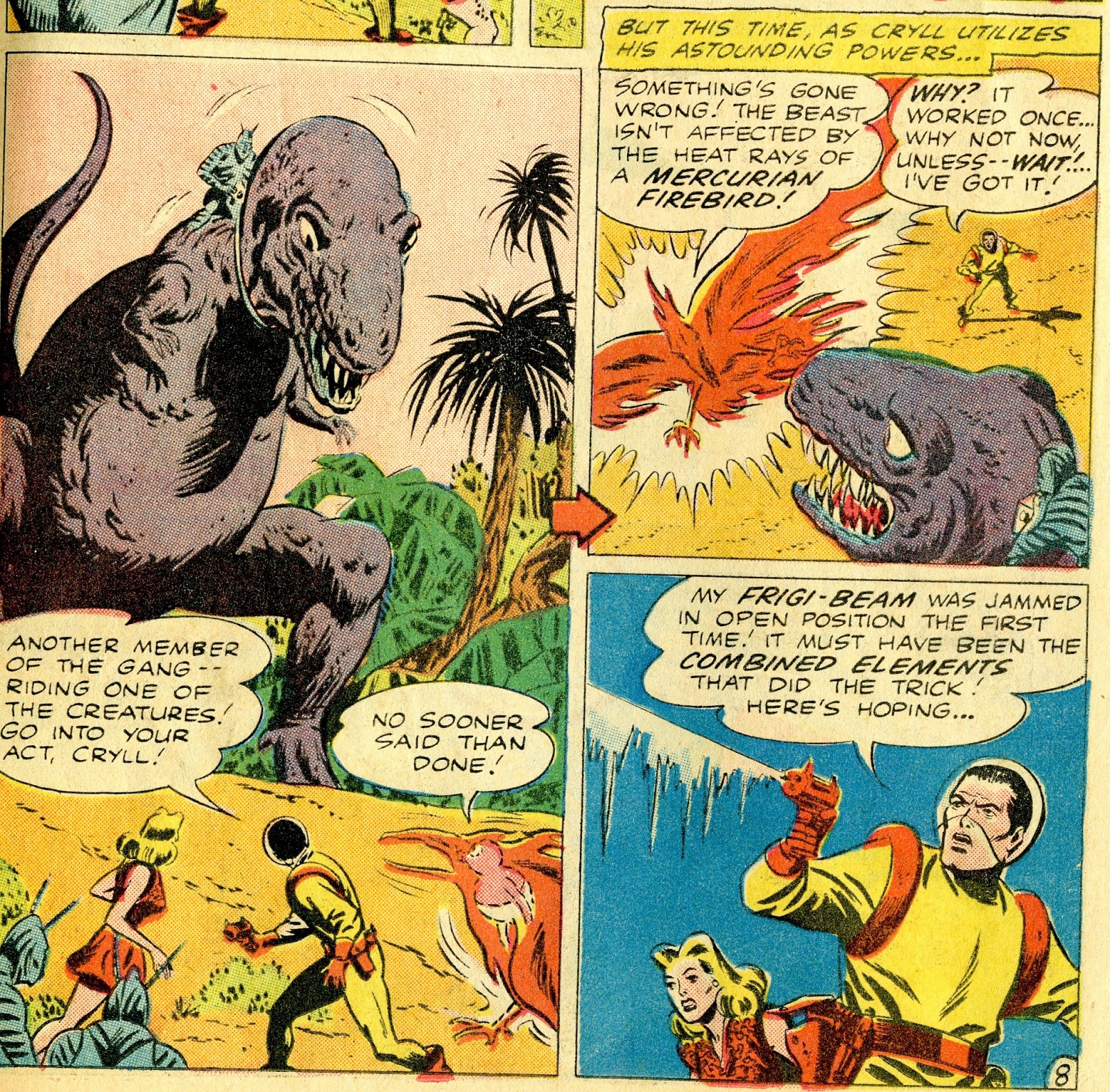 Comics, old time radio and other cool stuff: Dinosaurs with Laser Vision!
