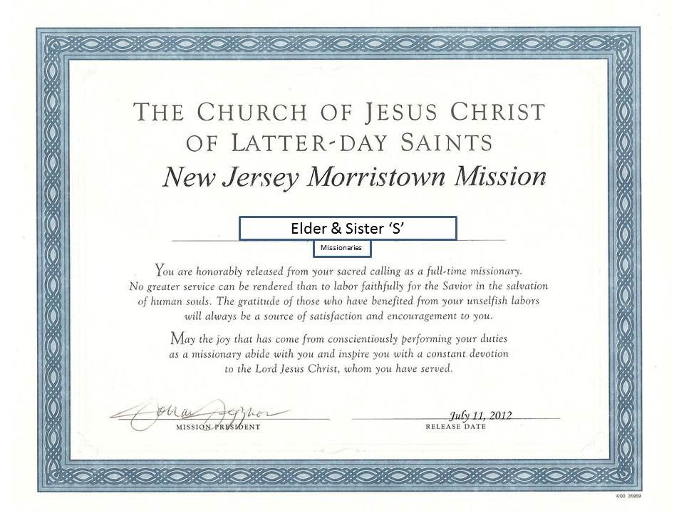 What's New in Jersey: 7 a.m. Stake High Council Mission Report