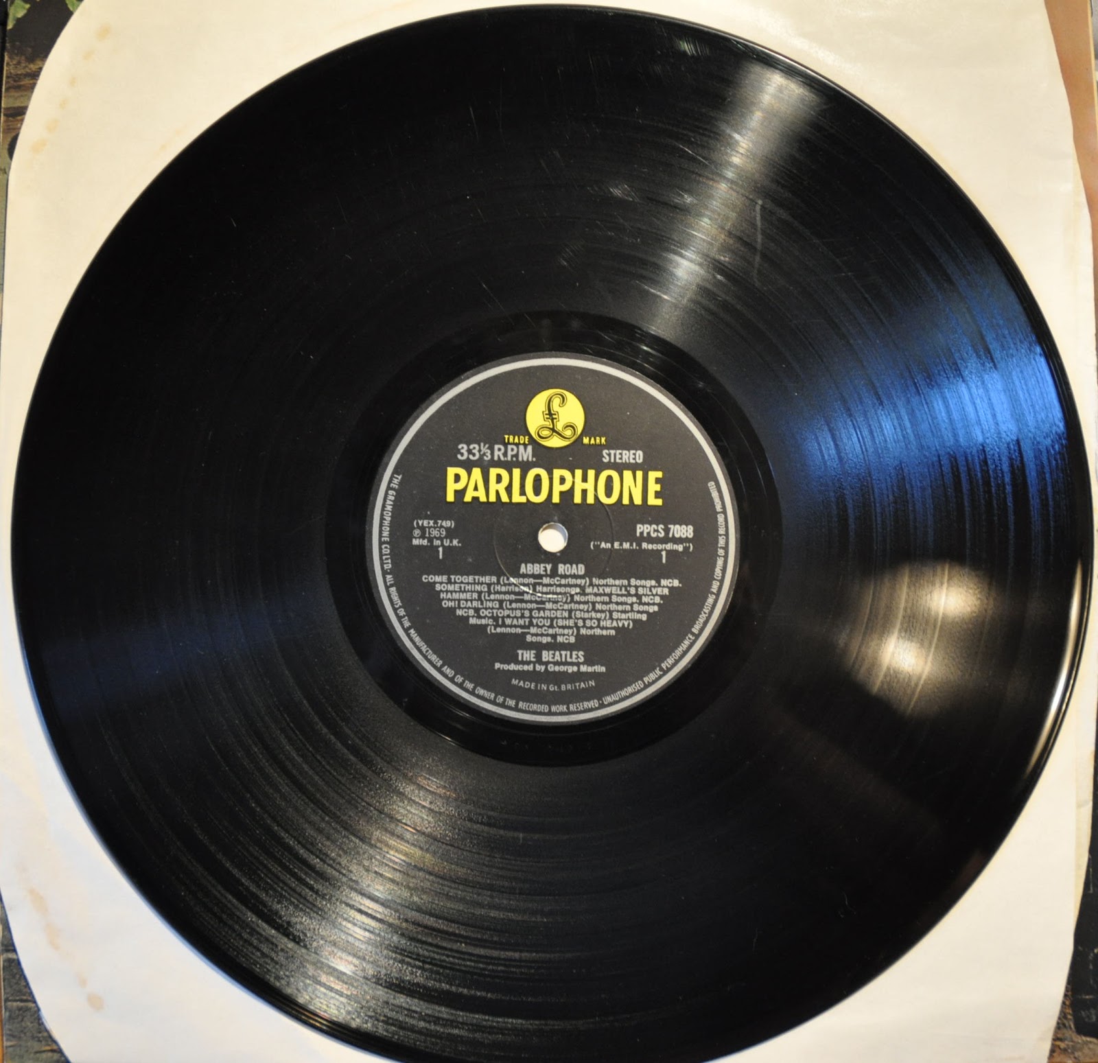 Beatles Forever!: Abbey Road, 33 rpm, Stereo 1st Export Parlophone ...