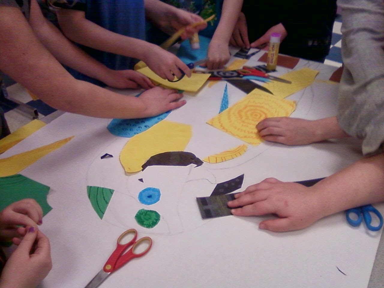 PPPS Elementary Art Rooms: Collaborative Group Art Project Fourth Grade