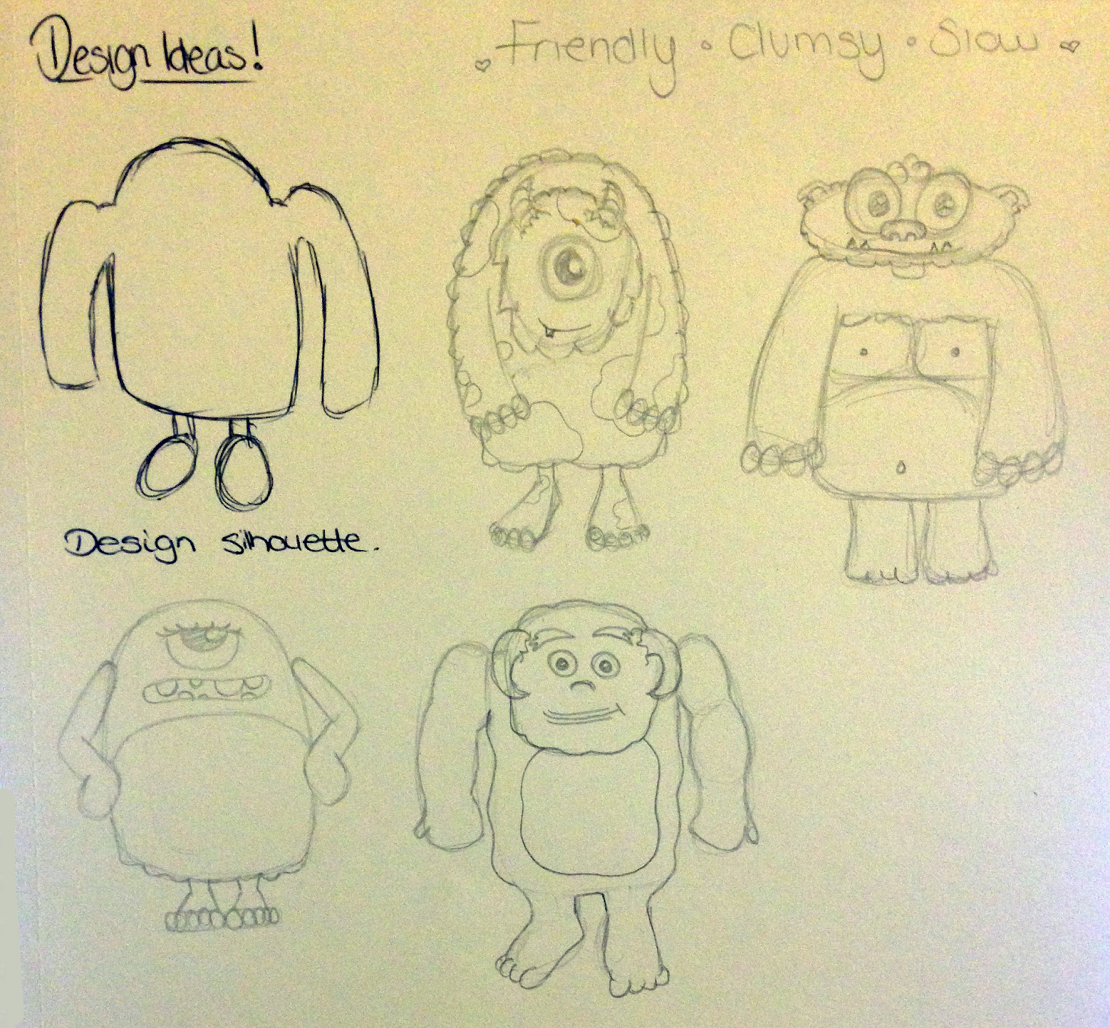 Brooke Hayes Animation: Character 1 development Sheet