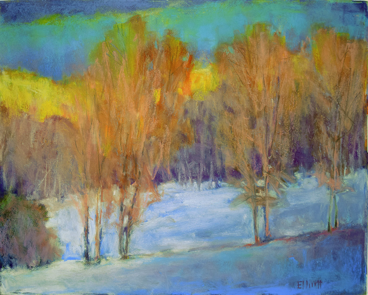 Ken Elliott / For the Color: New Work: Winter Contrast, pastel on paper ...