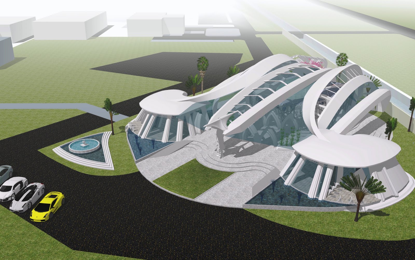 ARCHITECTURE: metaphor concept with aerodynamic