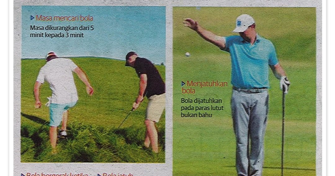 Peraturan baru cara main golf | Jurnal Shikin Razali