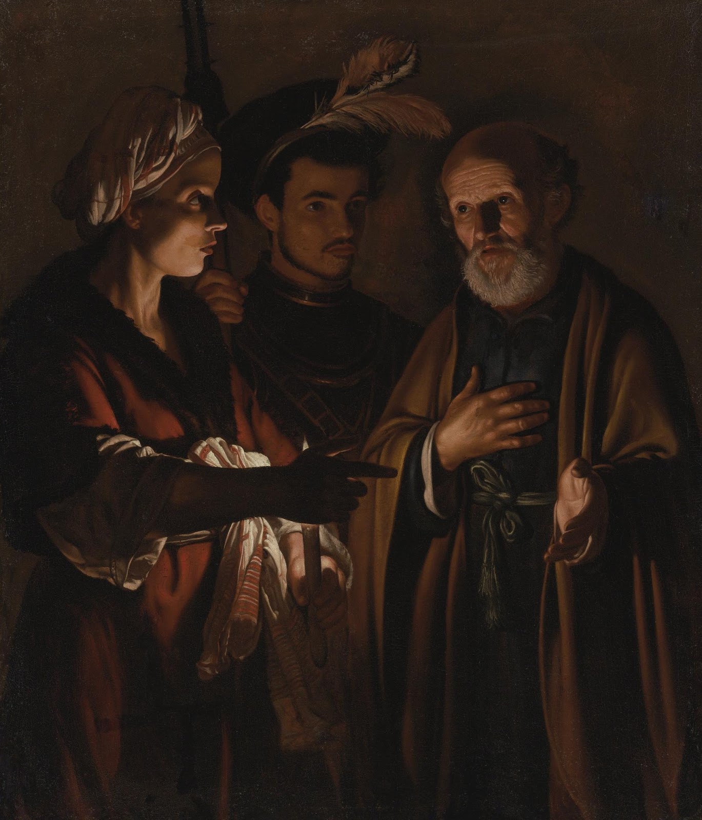 Adam de Coster | A young woman holding a distaff before a lit candle ...