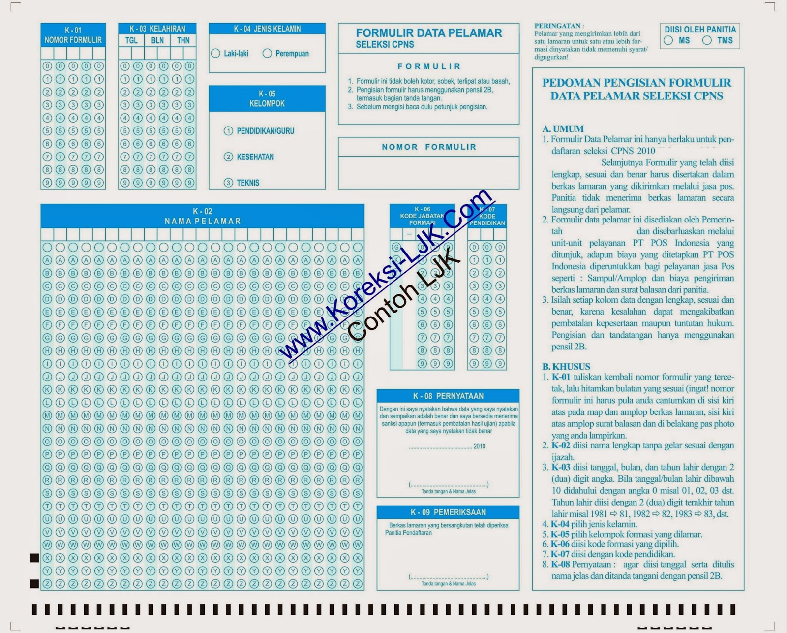 Lembar Jawaban Komputer, LJK Komputer, Cetak LJK, WA 0816 886 250 ...