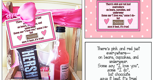 Valentine Candy Sayings "Chocolate" - Parties and Patterns
