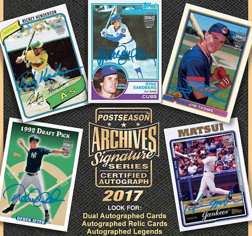 Sports Cards Plus Store Blog: 2017 TOPPS ARCHIVES SIGNATURE POSTSEASON ...