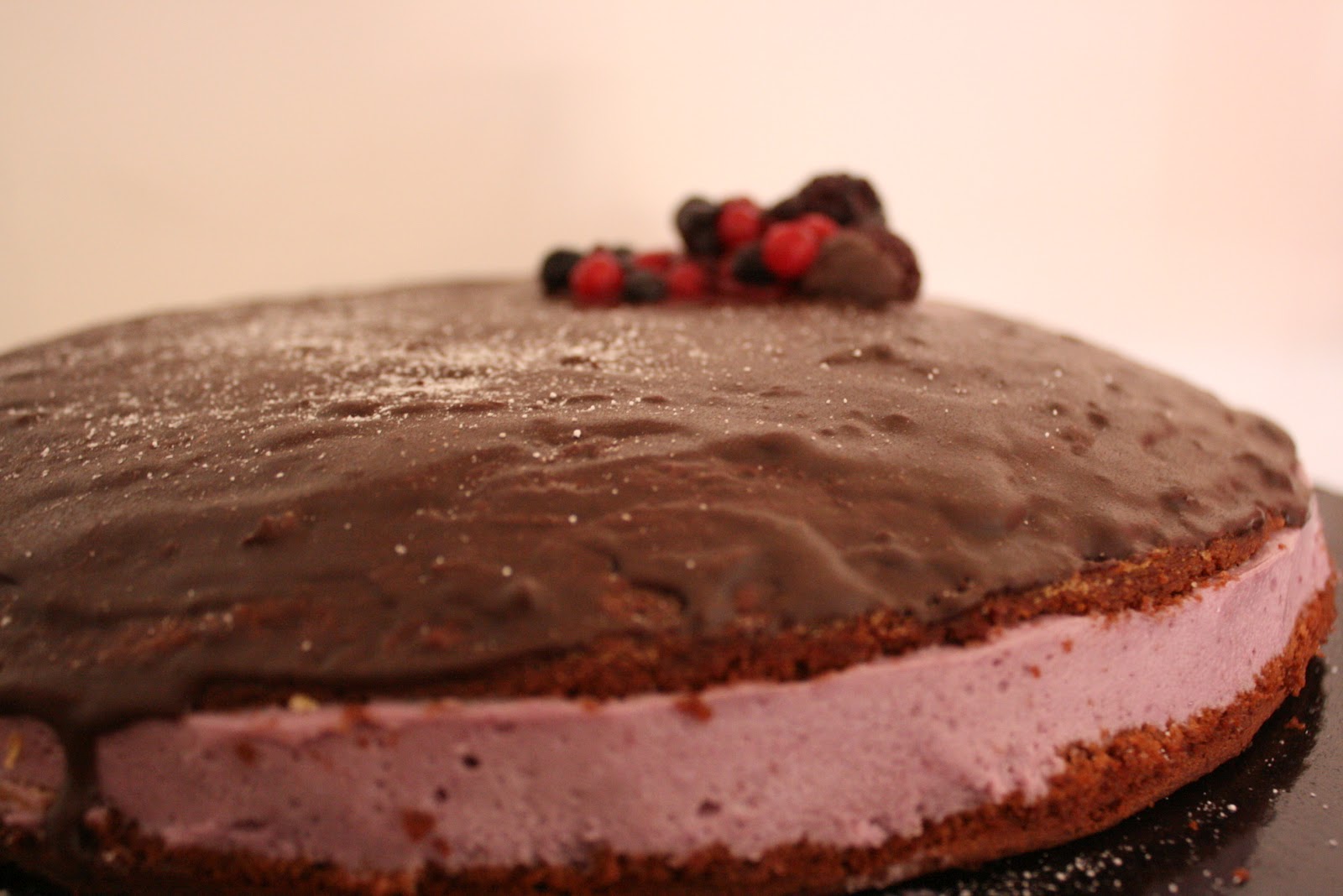 Bolos, Artes e Companhia - Cake Design: Semi frio de chocolate e frutos ...