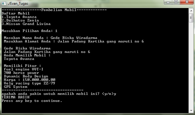 Membuat Program C++ dengan Type Fungsi structure pointer array ~ Riska Wiradarma Blog's
