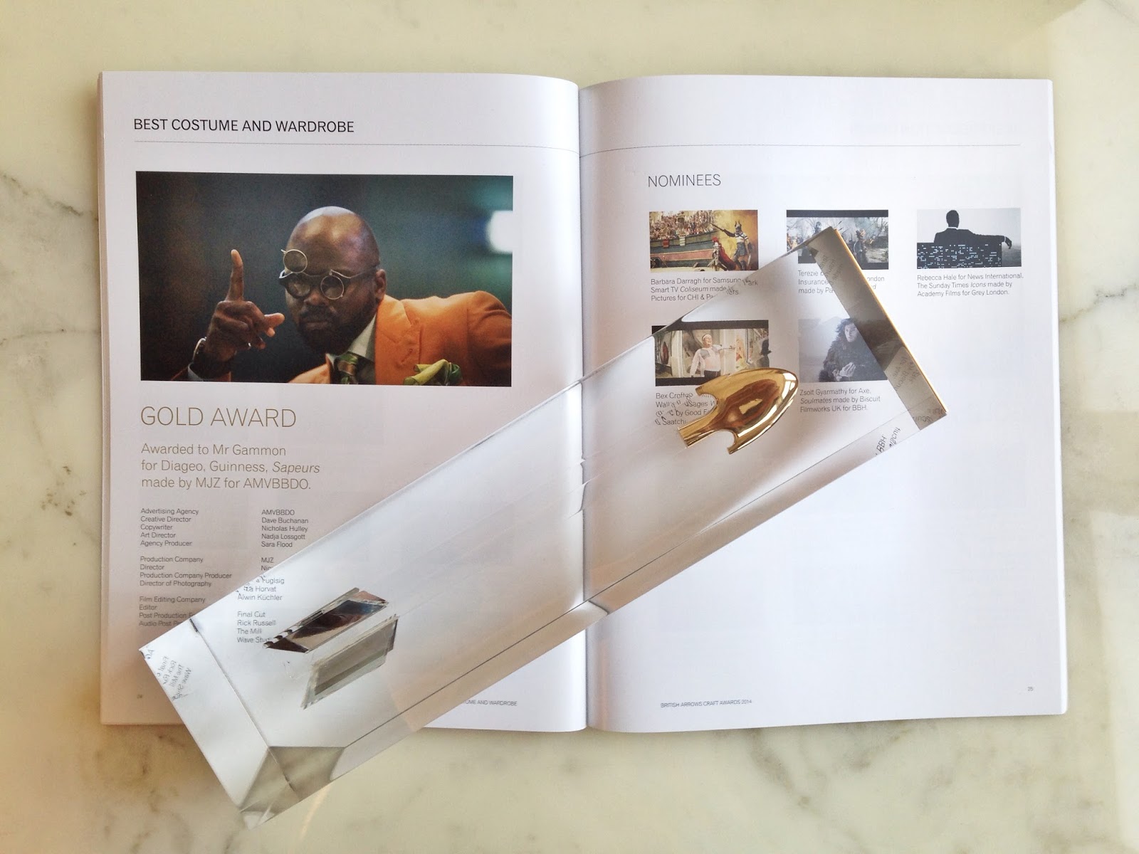 Mr Gammon Costume Designer and Stylist: Winner of Best Costume ...