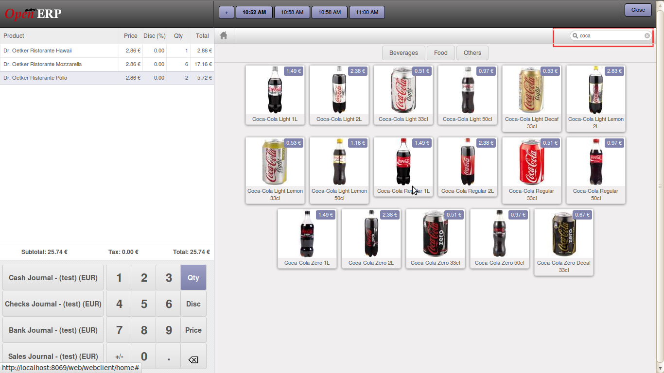 Odoo OpenERP 6.1 Features Part 3 - Touch Screen - Point of Sale (PoS ...